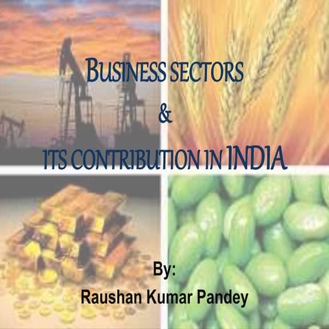 Business Sectors & Its contribution in india | PPTX