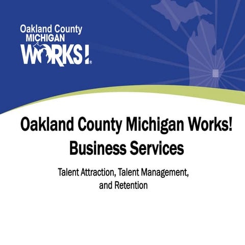 Oakland County Michigan Works Business Services | PDF