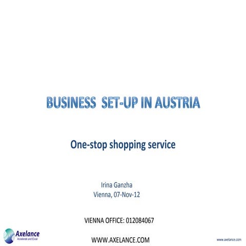 Business set up in austria 2017 | PDF