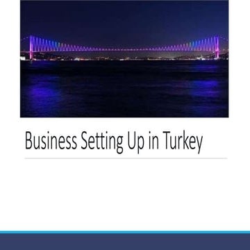 Business setting up in turkey | PPTX