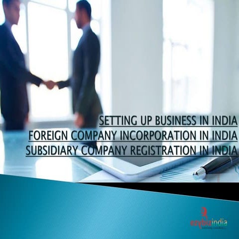 FOREIGN COMPANY INCORPORATION IN INDIA | PDF