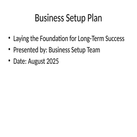Business_Setup_Plan_Presentation.dimenstion | PPTX