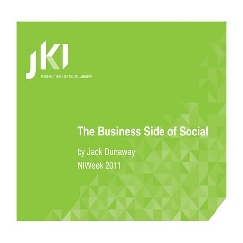 NIWeek 2011: Put the LabVIEW Community to Work for You | PDF