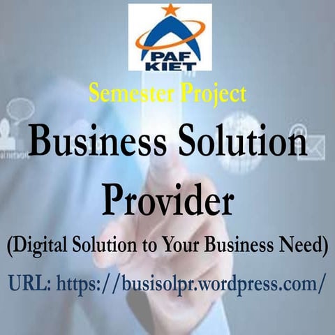 Business Solution Provider (prsentation MIS) | PPT