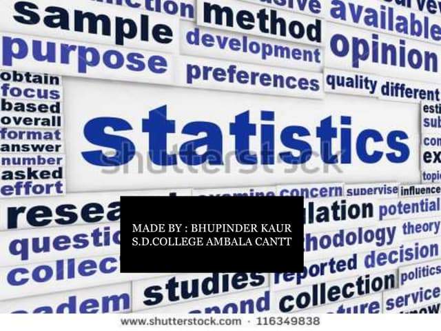 Introduction to business statistics | PPTX