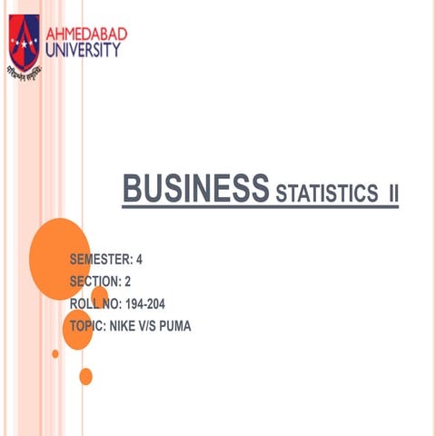 Business statistics ii | PPTX