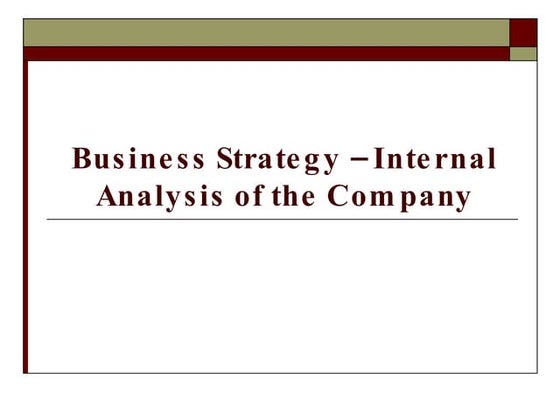 Chapter 3 the internal organization- resources capabilities core competencies and competitive ...