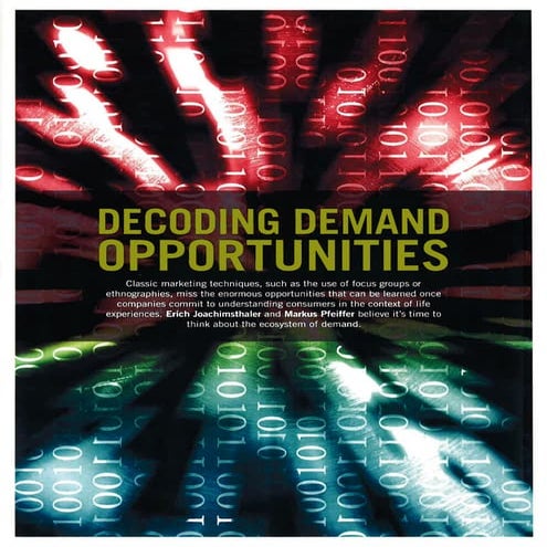 Decoding Demand Opportunities | PDF