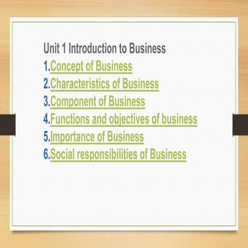 Business studies 11 | PPTX
