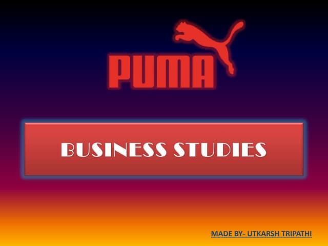 Puma presentation | PPTX
