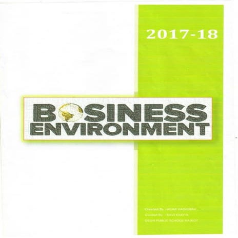 Business Environment project class 12 cbse | PDF