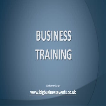 Business Training | PPT