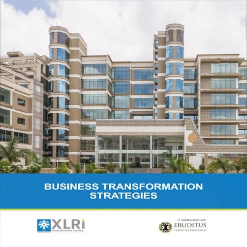 XLRI Business Transformation Strategies - Batch 1 Brochure | PDF