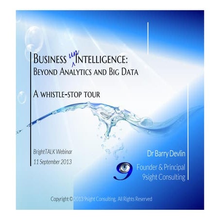 Business unIntelligence - a Whistle Stop Tour | PPT