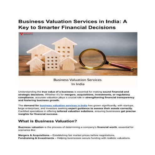 Business valuation services in india.pdf