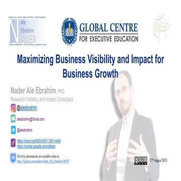 Maximizing Business Visibility and Impact for Business Growth | PDF