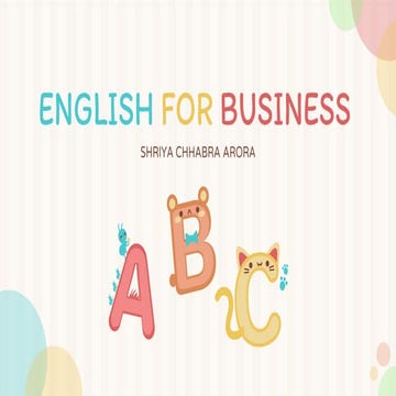 Business Vocabulary- Learn Vocab words for Business English | PPT