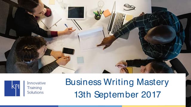 Business writing-skills are essential business communication skills
