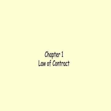 Contract law | PPT