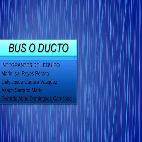 Topologia de bus | PPTX