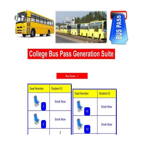 Bus Pass Generation Suite (PHP, MySQL, JQuery) | PPTX