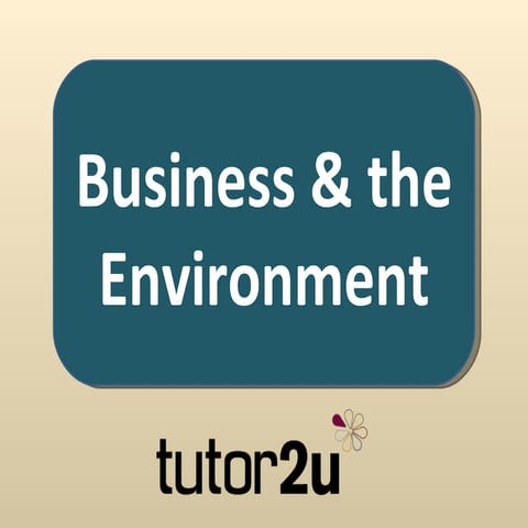 Business & the Environment | PPT