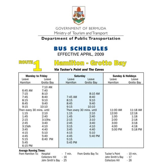 Bus schedule11 | PDF