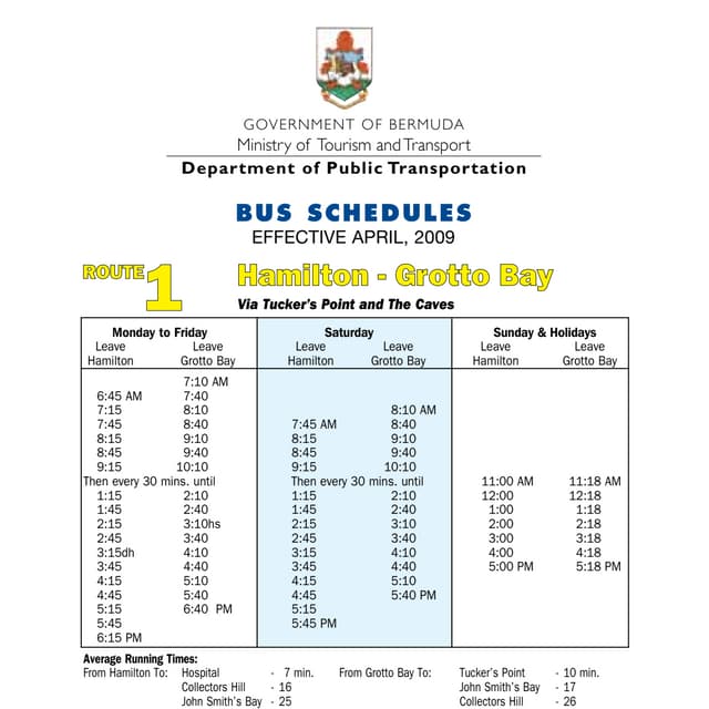 Bus schedule11 | PDF