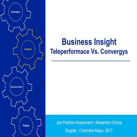 Bussines insight teleperformace vs. convergys mayo 2017 fv | PPTX