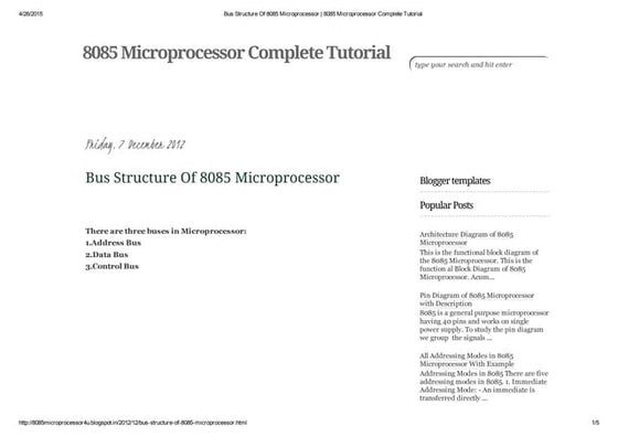 Computer system architecture (microprocessor 8085) unit 4 | PDF Computer system architecture (microprocessor 8085) unit 4 | PDF
