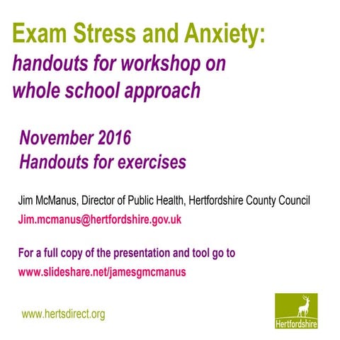 Examination stress ppt | PPTX
