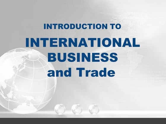 International Business | PPTX