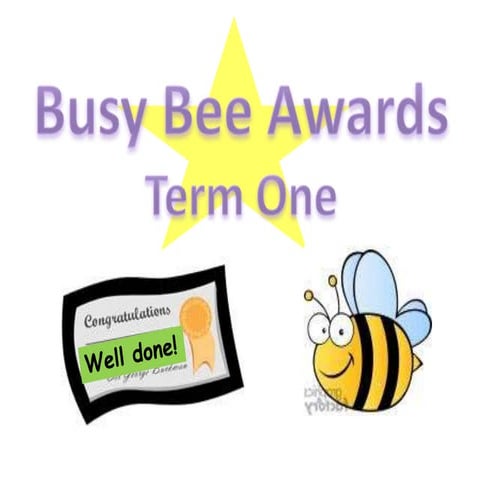 Well done, kids! You all did well in Term One. Keep up the good work ...