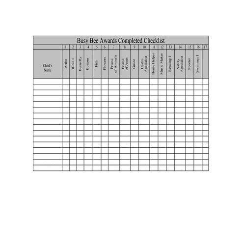 Busy bee awards list | PPT