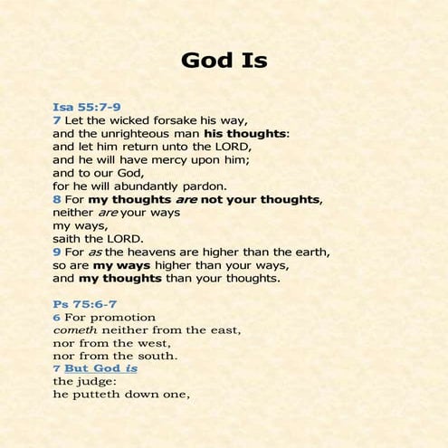 God Is | PDF