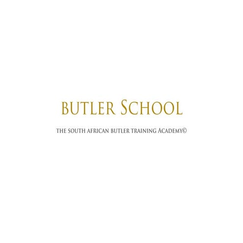 Butler Training Brochure | PDF