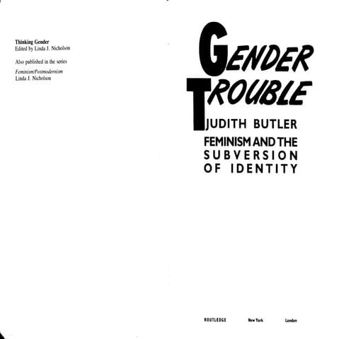 Butler gender trouble | PDF