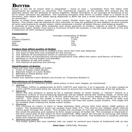 Butter | PDF
