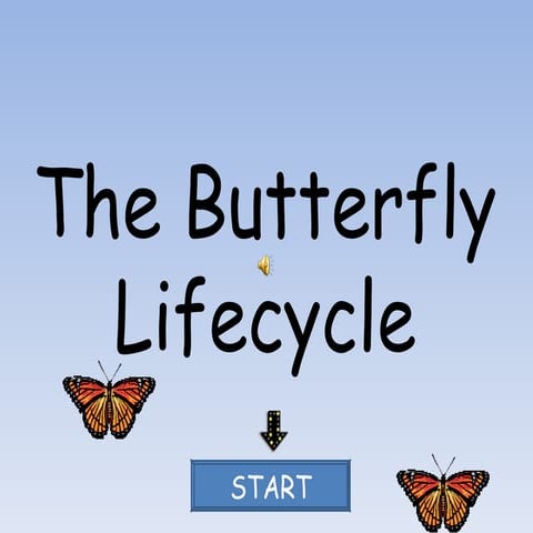Butterfly lifecycle primary with small quiz interactive element | PPT
