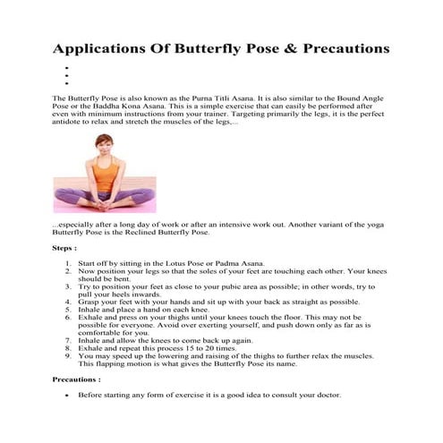 Butterfly pose | PDF
