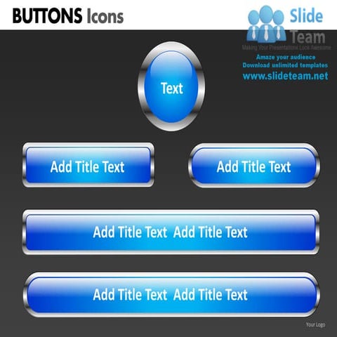 Buttons icons powerpoint presentation slides db ppt templates | PDF