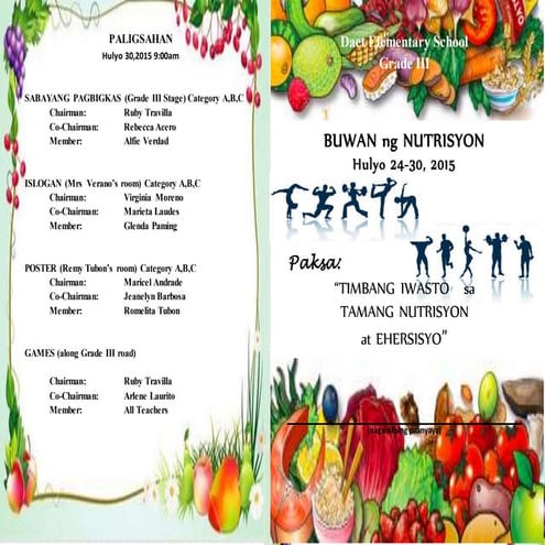 Buwan ng nutrisyon2015 | DOCX