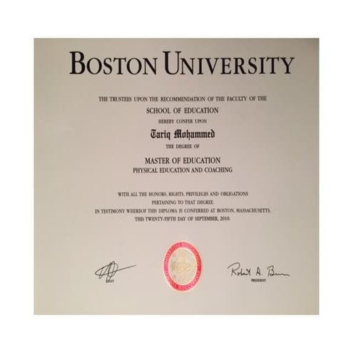 Boston University Diploma | PDF