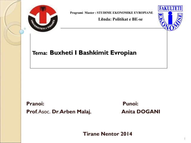 Banka Qendrore e Kosoves | PPTX