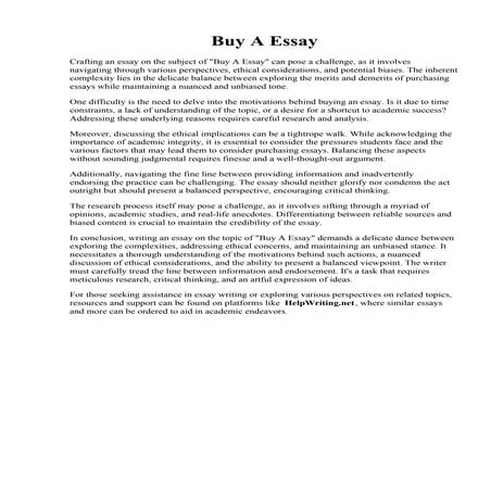 Sample Academic Essay 2000 Words | PDF