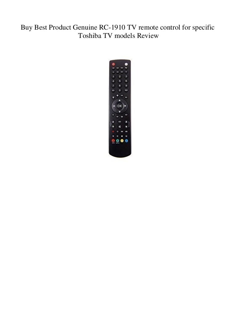Buy Best Product Genuine RC-1910 TV remote control for specific Toshi…