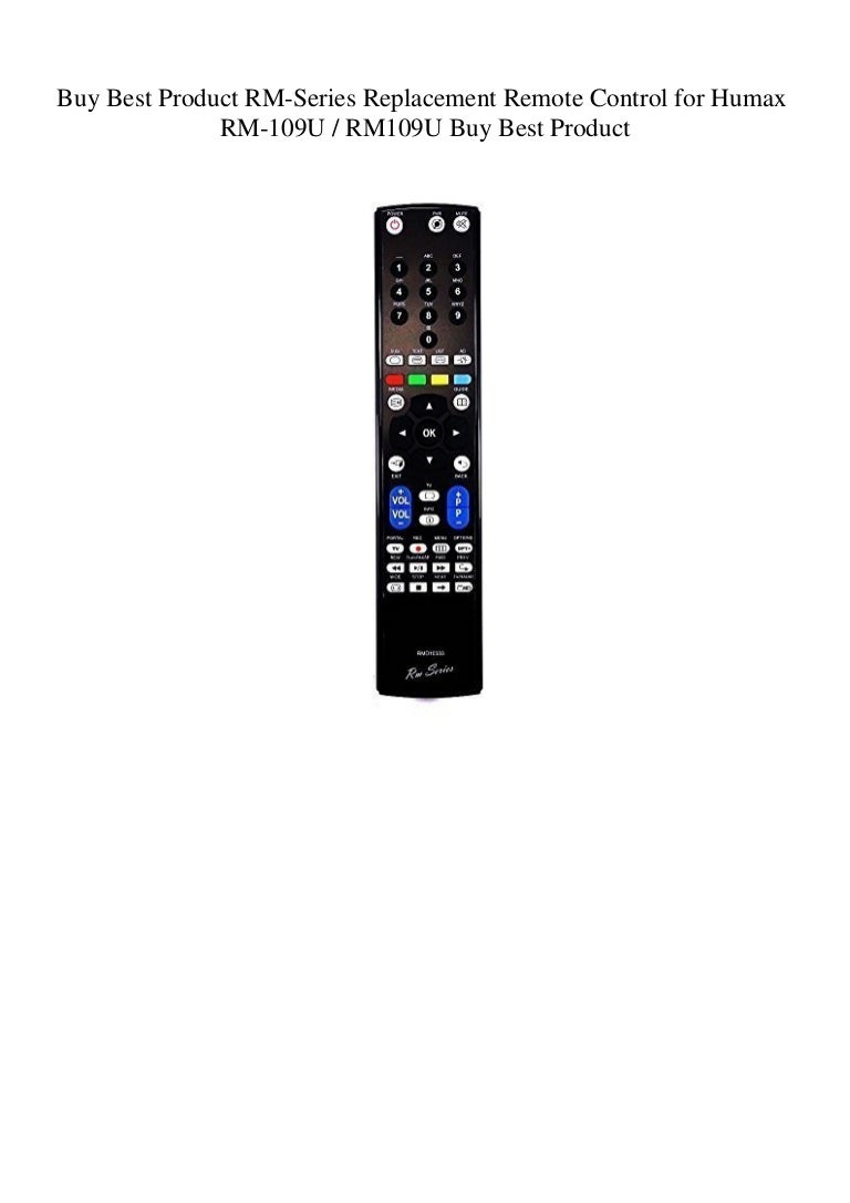 Buy Best Product RM-Series Replacement Remote Control for Humax RM-10…