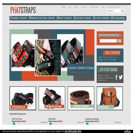 Buy Customized Camera Strap - Phat Straps | PDF