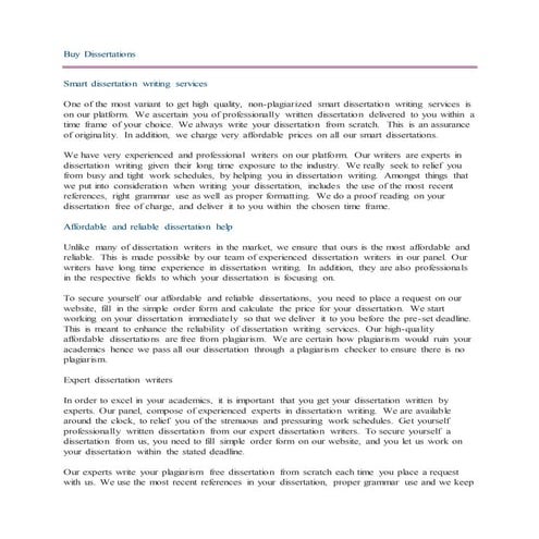 Buy thesis | DOCX