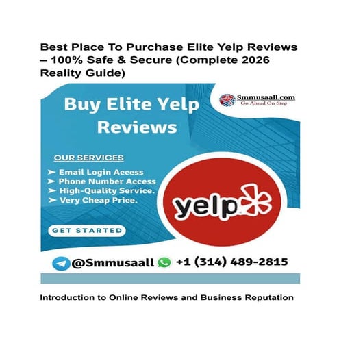 Buy Elite Yelp Reviews - Boost Your Business Reliable ....pdf